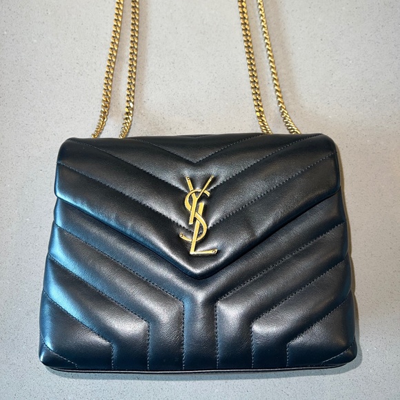 Saint Laurent | Bags | Ysl Loulou Small Chain Bag In Quilted Y Leather ...